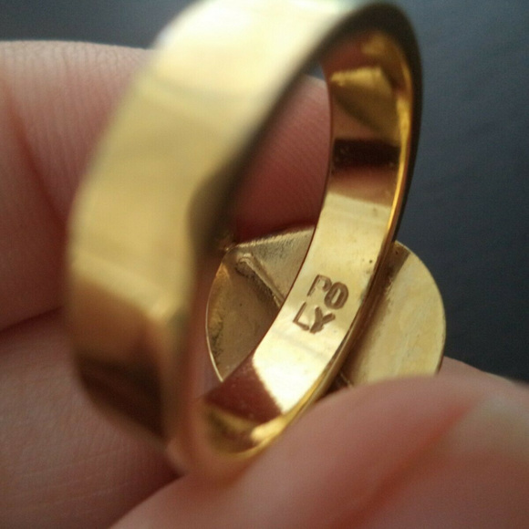 Christophe Poly | Jewelry | Christophe Poly Signed Abstract Art Ring ...